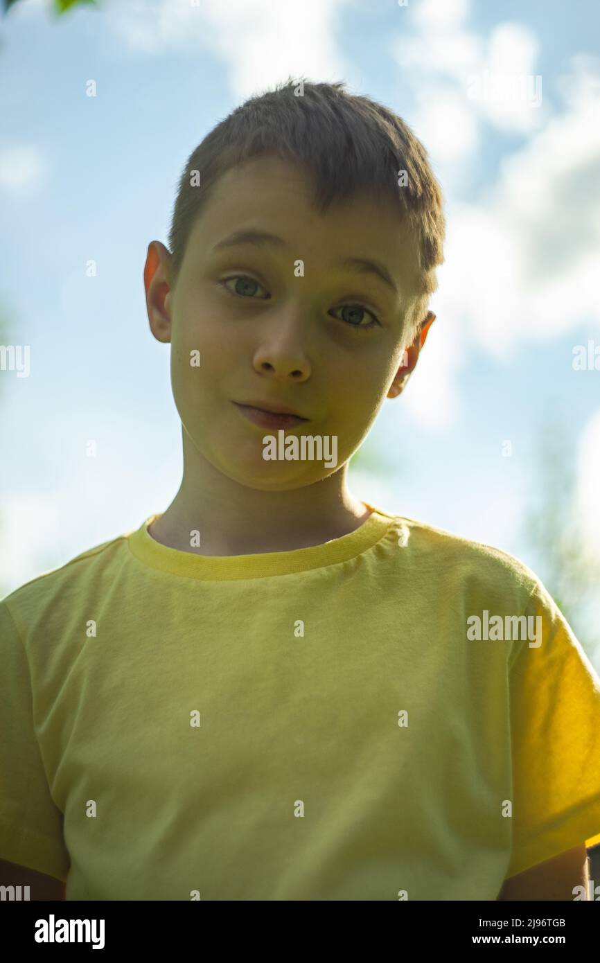Beautiful boy teen in hi-res stock photography and images - Alamy