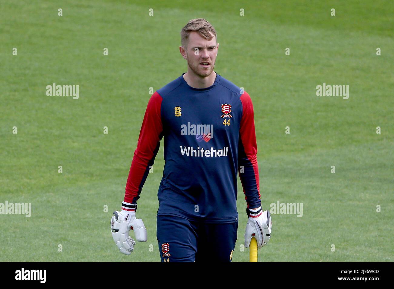Jamie Porter of Essex during the warm up ahead of Lancashire CCC vs ...