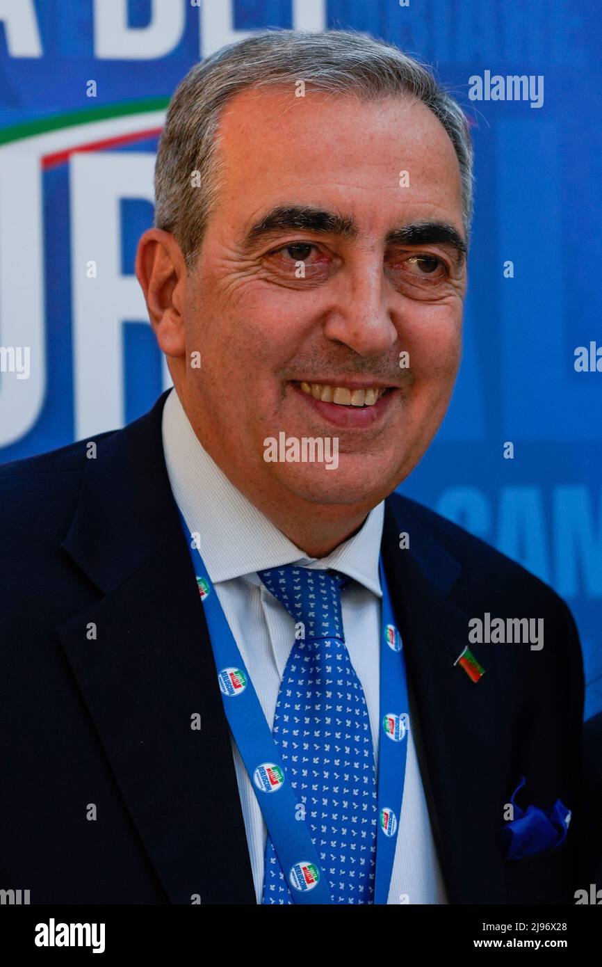 Naples, Italy. 20th May, 2022. Maurizio Gasparri, senator, during the ...