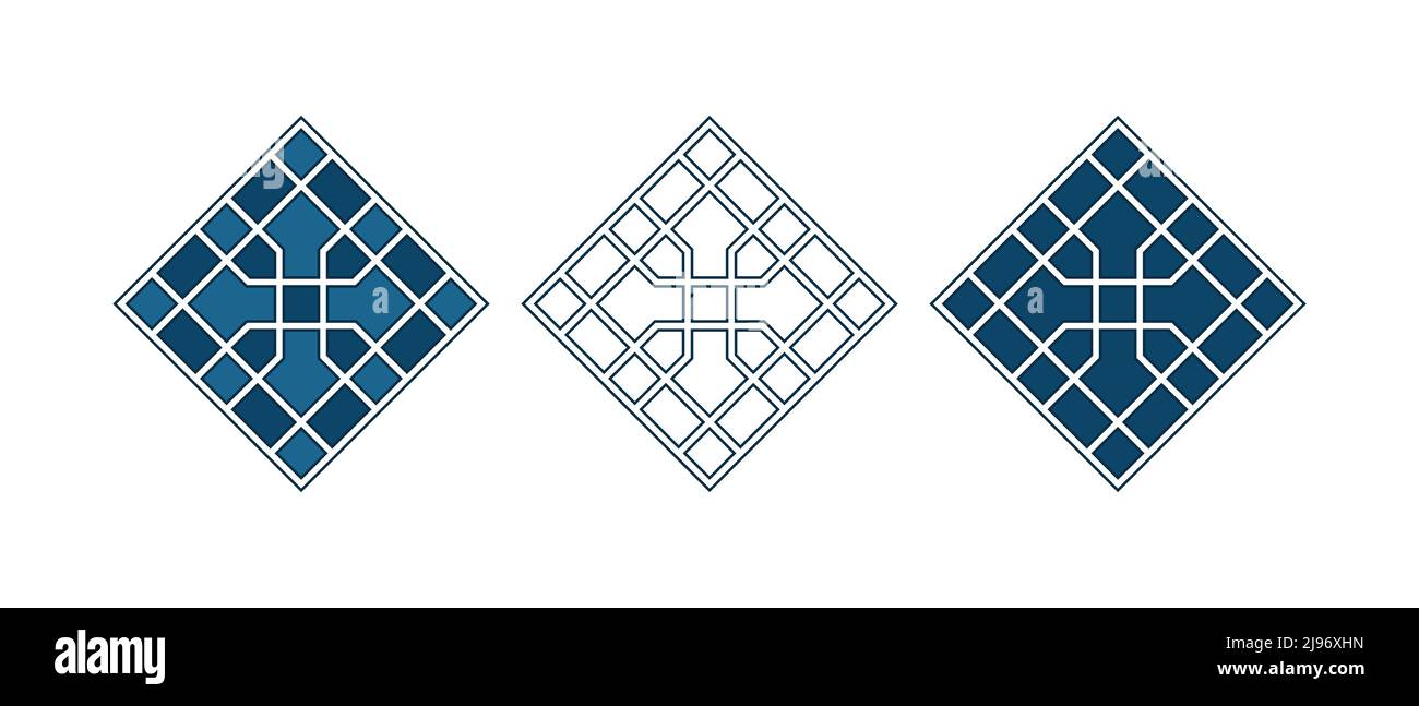 Persian geometric mosaic rosettes for Ramadan card Stock Vector Image ...