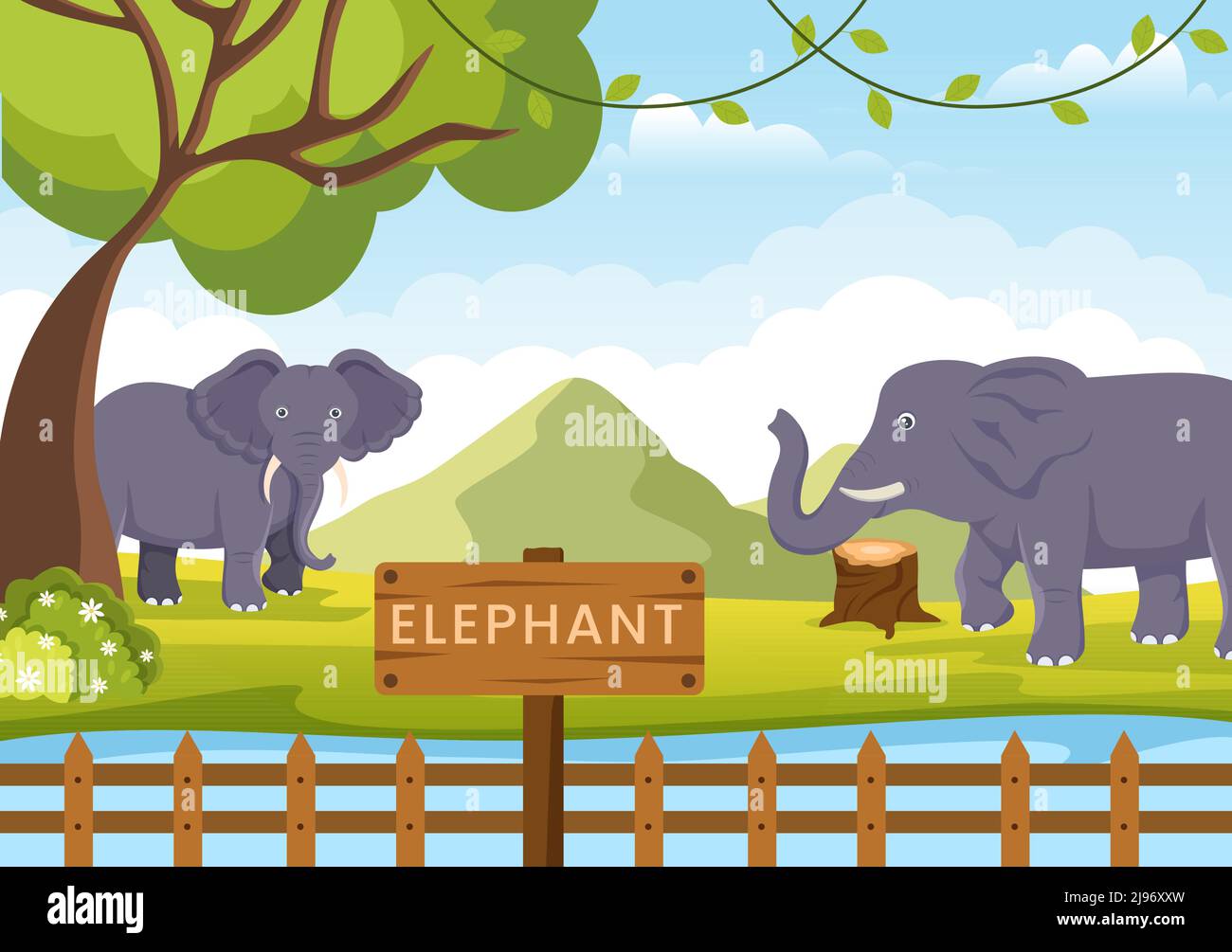 Cartoon Safari Background