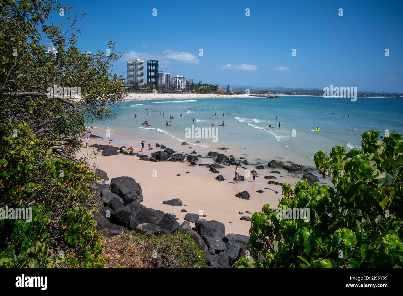 Coolangatta Main beach, Queensland, Australia Stock Photo - Alamy