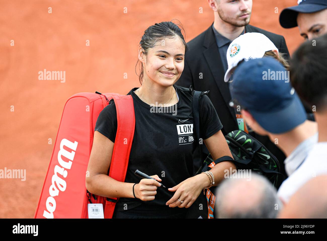 Emma Raducanu of Great Britain during the French Open (Roland-Garros ...