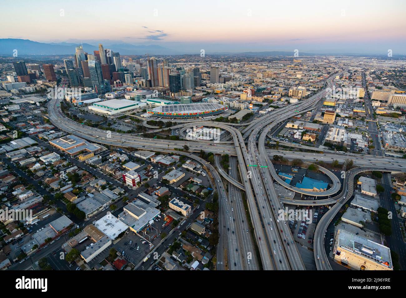 View los angeles freeway interchange hi-res stock photography and ...