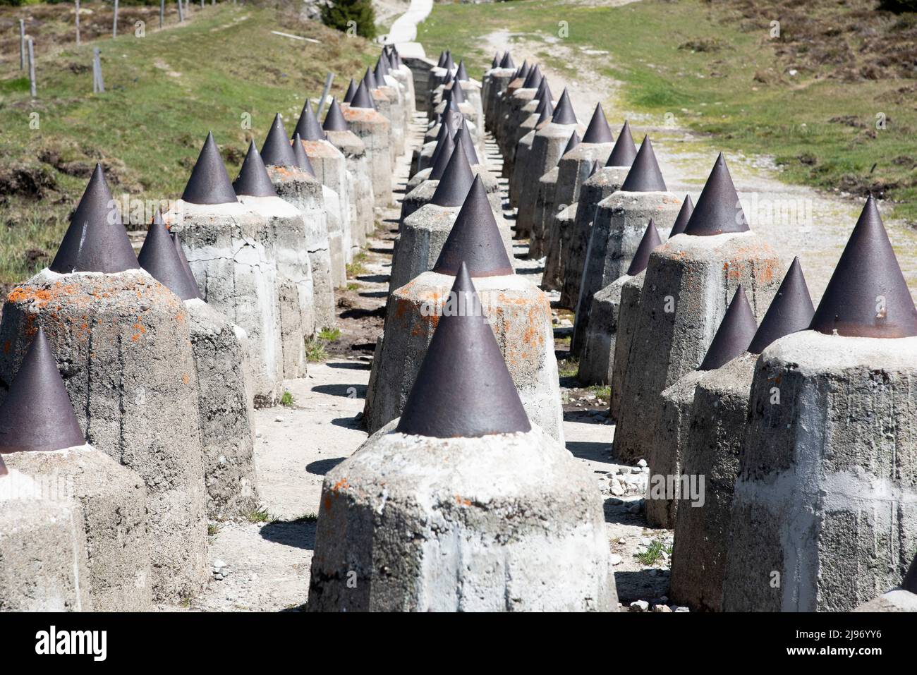 Plamort Tank barrier Stock Photo - Alamy