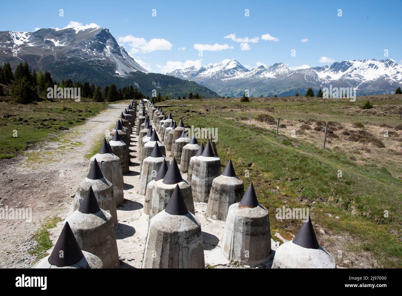 Plamort Tank barrier Stock Photo - Alamy