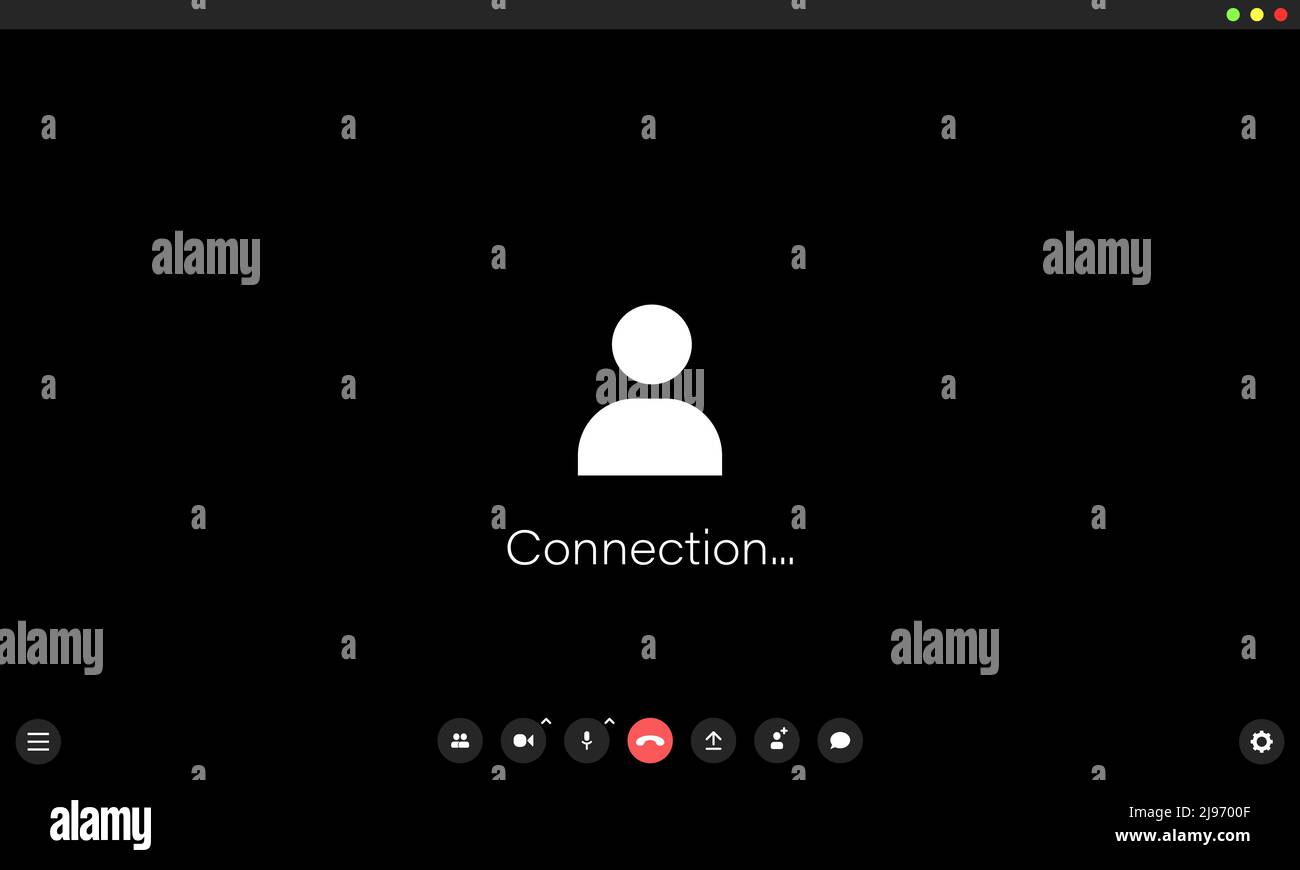 Online connection computer mockup Stock Vector Images - Alamy