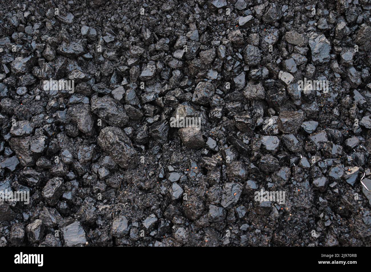 black colored coal stock on digging for sell Stock Photo - Alamy