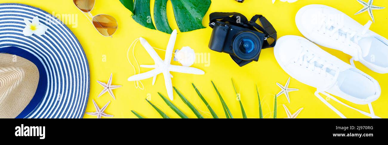 Summer flat lay scenery Stock Photo - Alamy