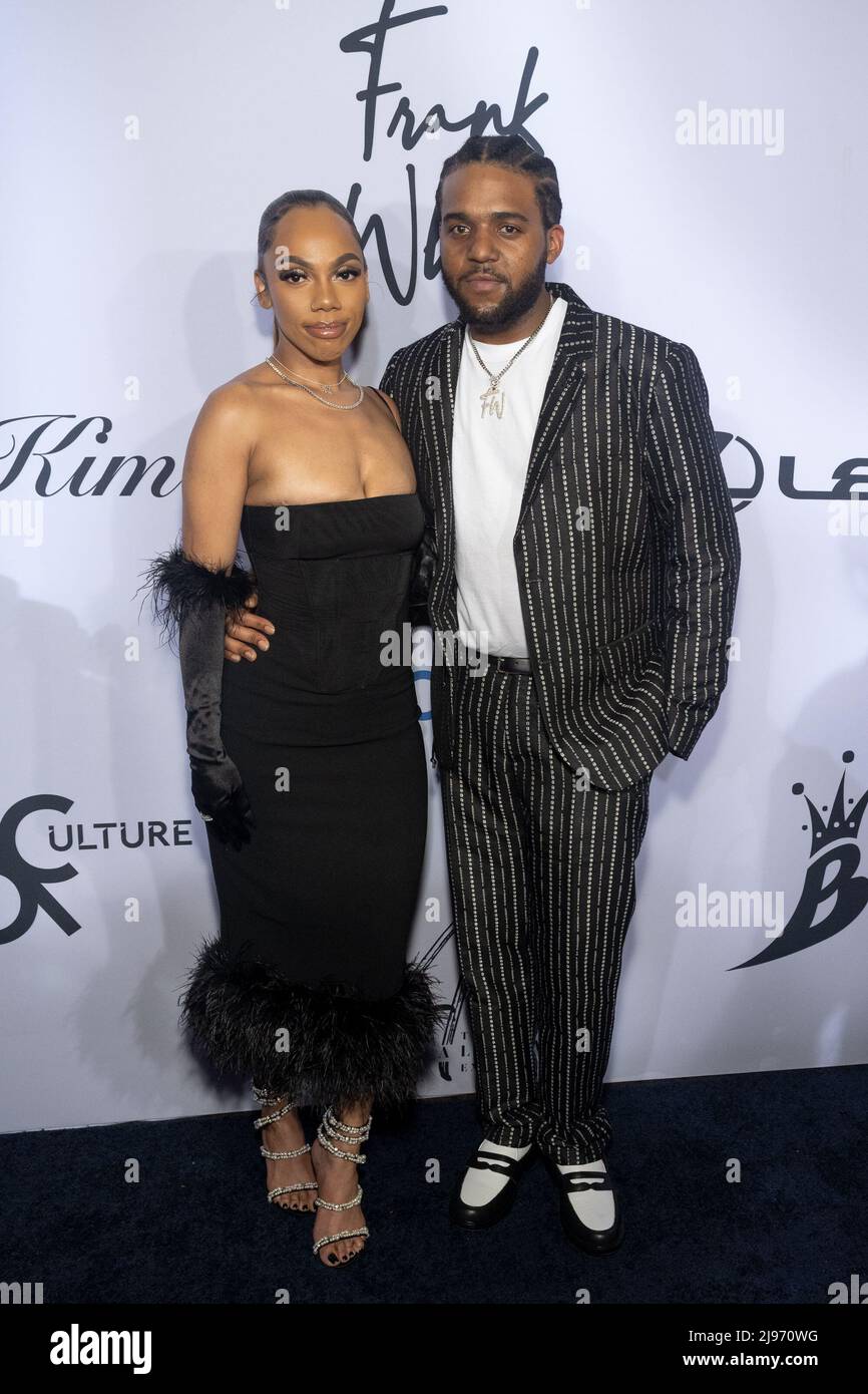 New York, USA. 20th May, 2022. Alexis and B.I.G.'s son CJ Wallace, arrive at Lil Kim’s 2nd ...