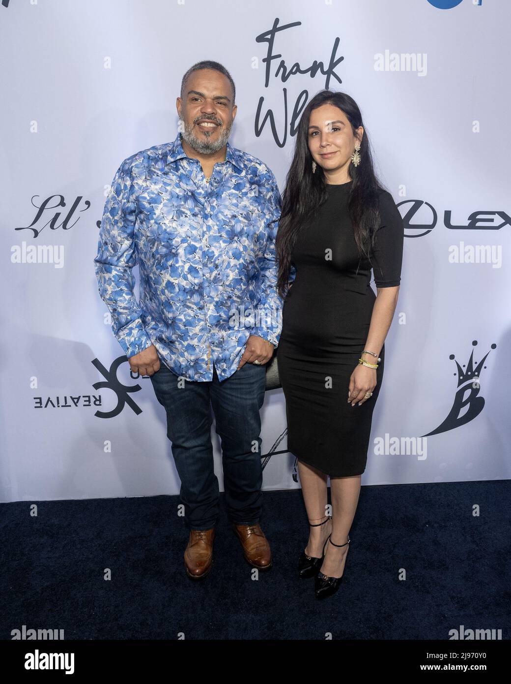 New York, USA. 20th May, 2022. Ephram Lopez aka DJ Enuff and his wife ...