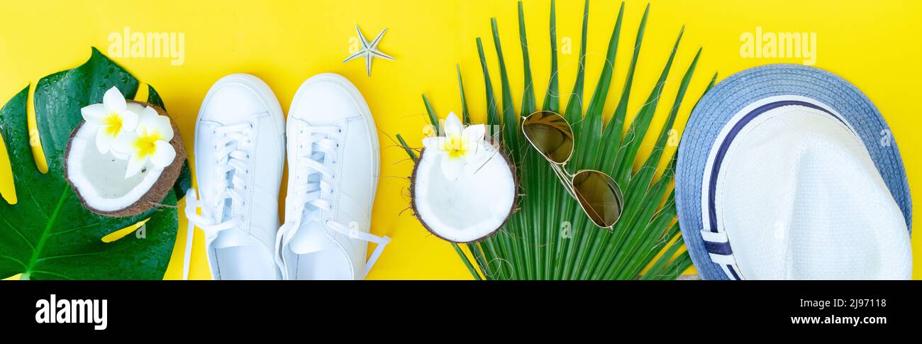 Summer flat lay scenery Stock Photo - Alamy