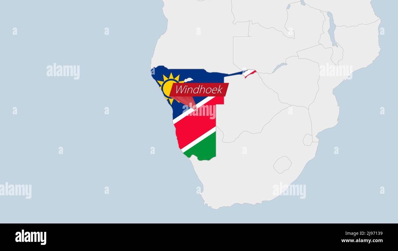 Windhoek Namibia Map