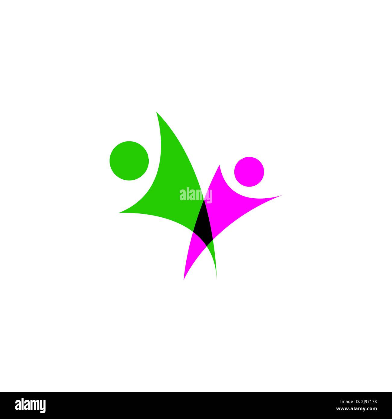 people logo stock illustration design Stock Photo - Alamy