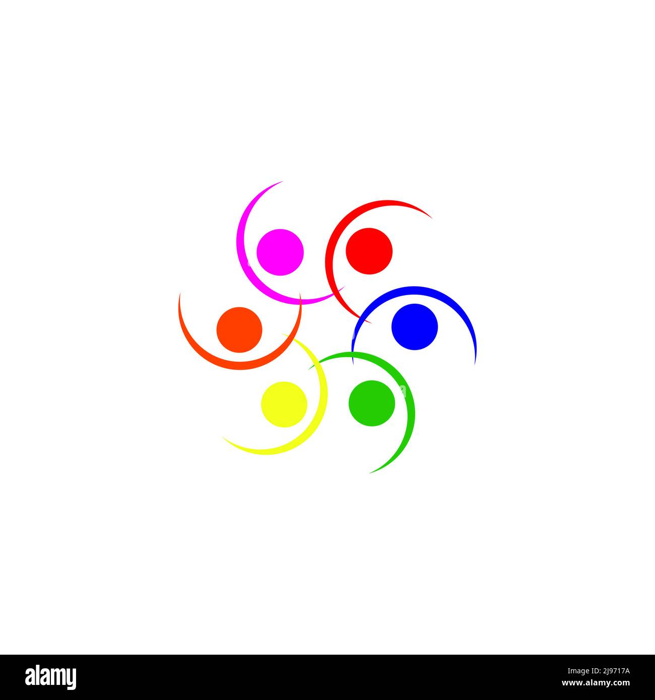 people logo stock illustration design Stock Photo - Alamy