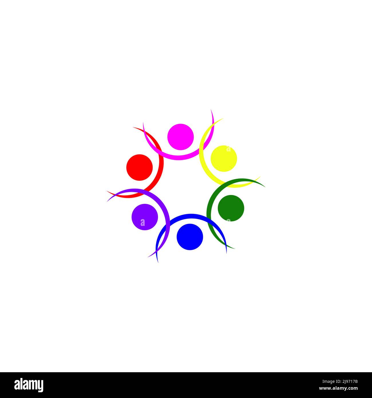 people logo stock illustration design Stock Photo - Alamy