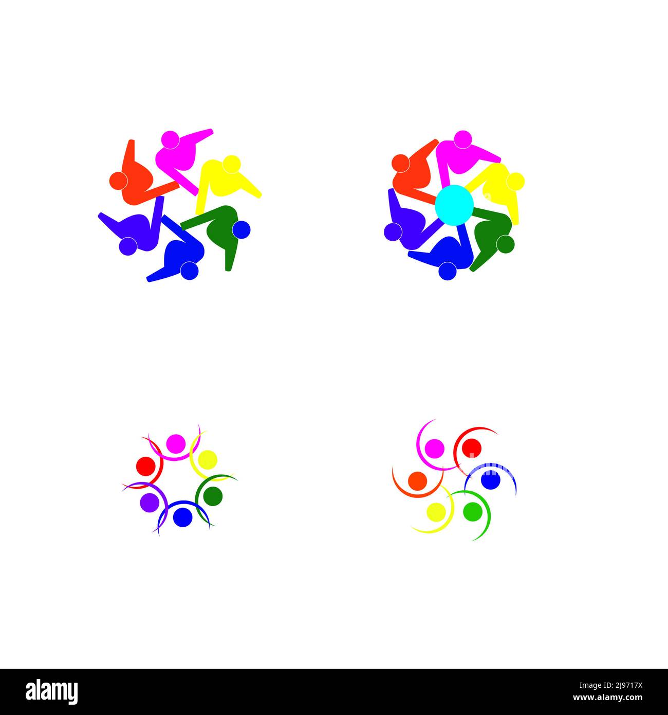 people logo stock illustration design Stock Photo - Alamy