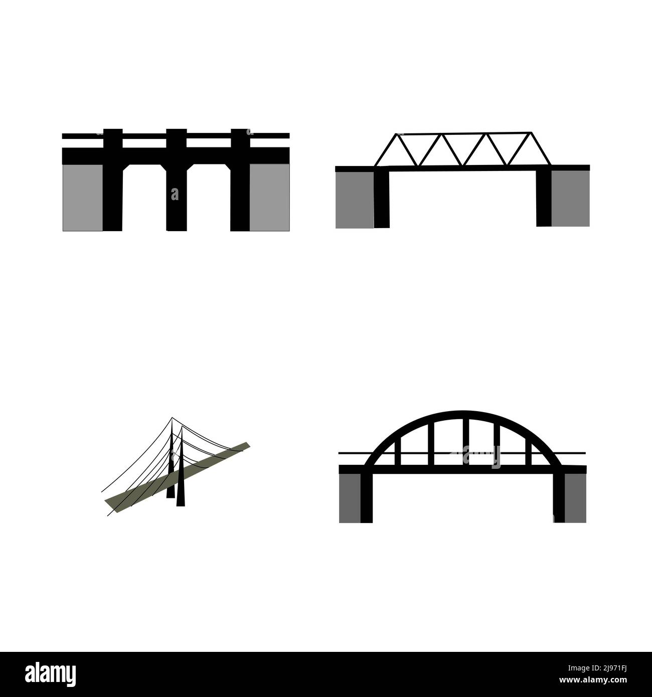 Bridge connection architecture Cut Out Stock Images & Pictures - Alamy
