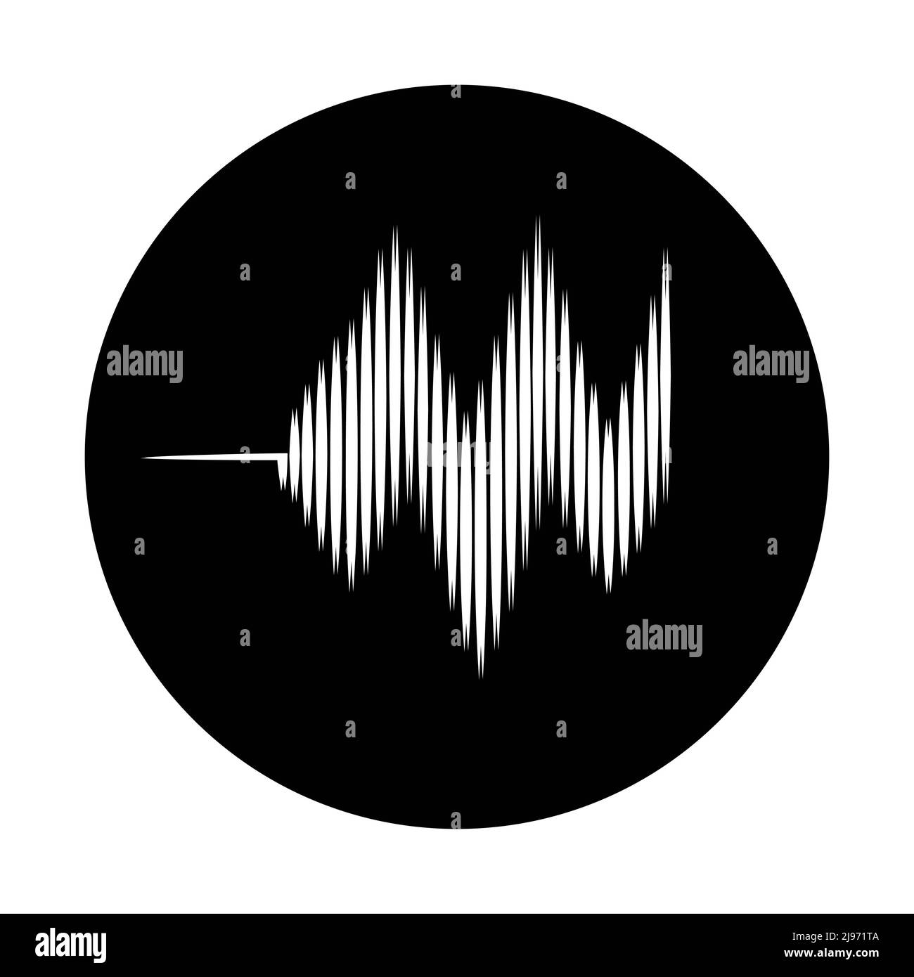 Digital waveform Cut Out Stock Images & Pictures - Alamy