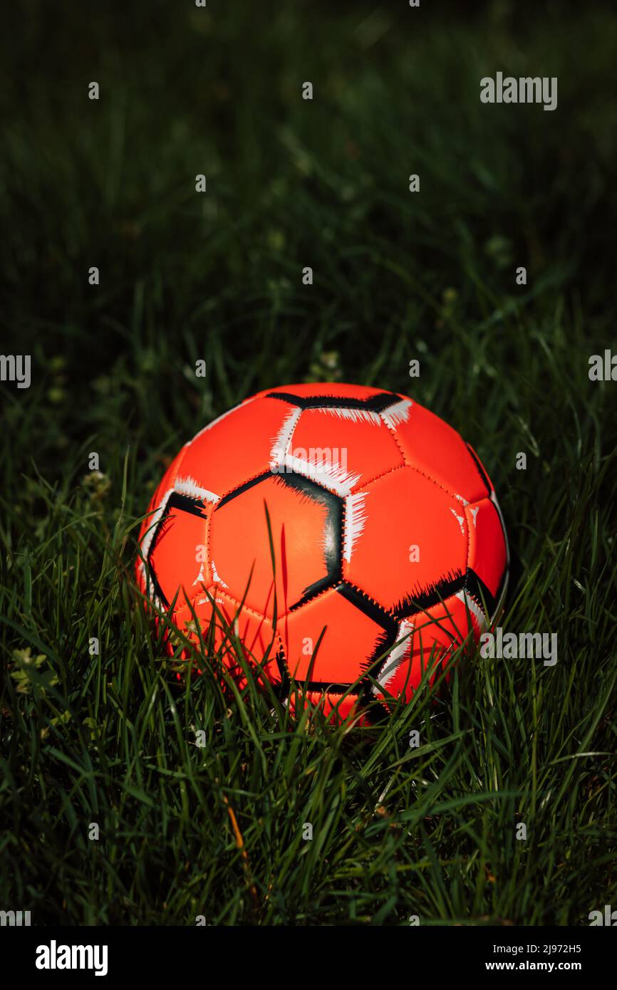 Football vintage orange hi-res stock photography and images - Alamy