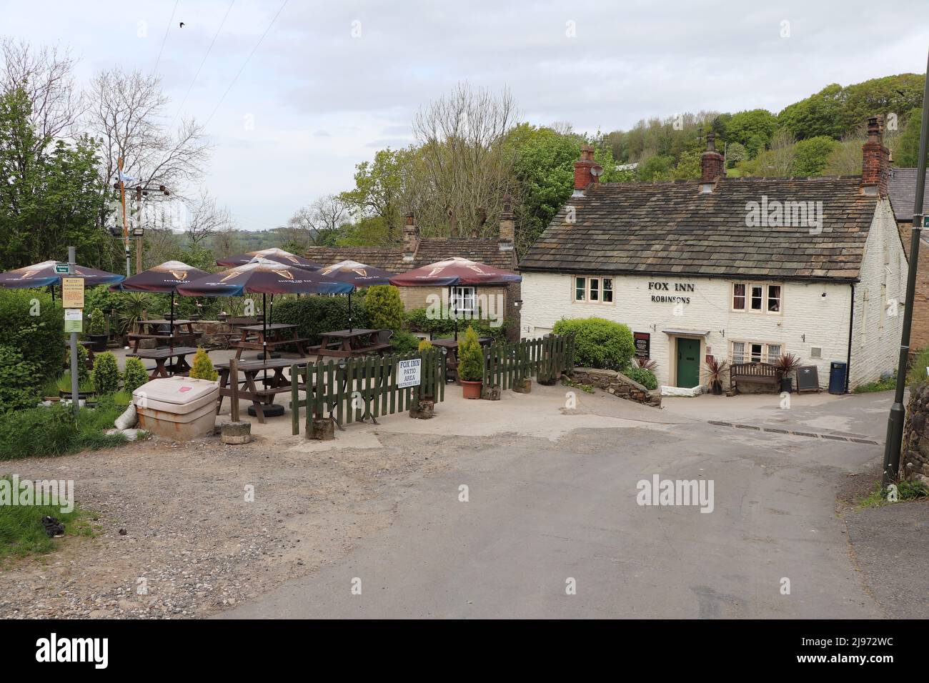 Fox Inn Country pub in the Peak District, Derbyshire Stock Photo - Alamy