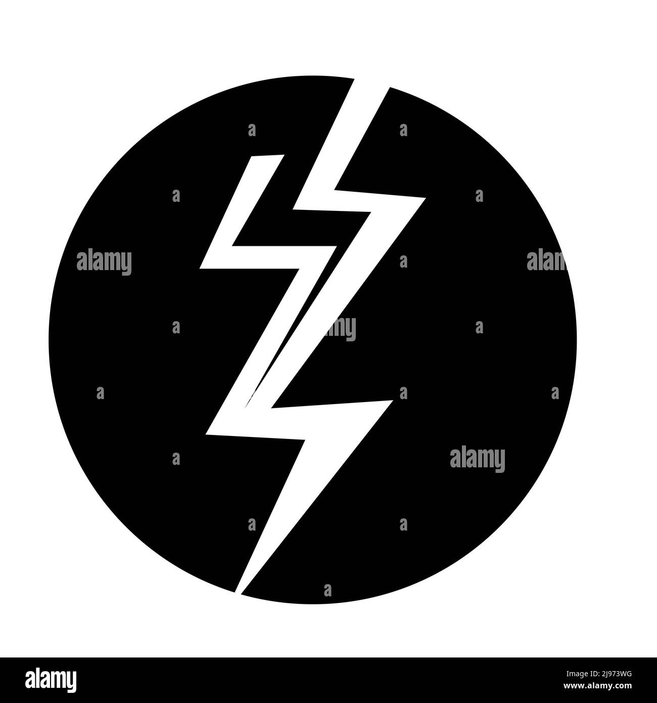Lightening symbol Black and White Stock Photos & Images - Alamy