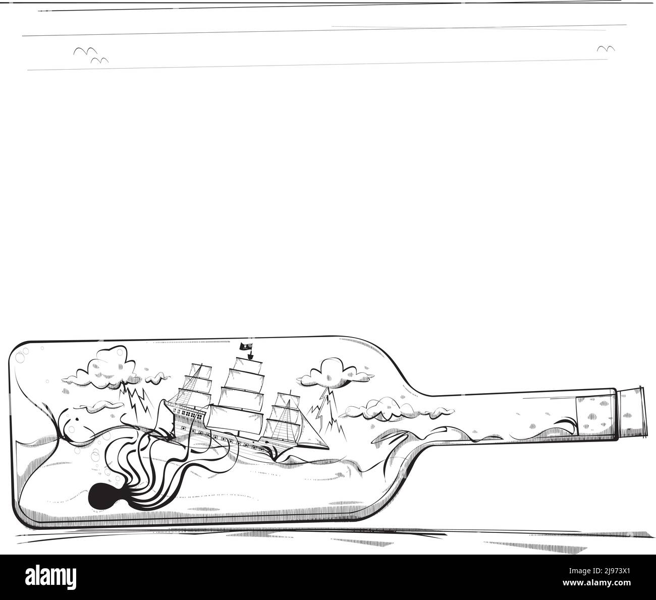 Sea monster tentacles Cut Out Stock Images & Pictures - Alamy