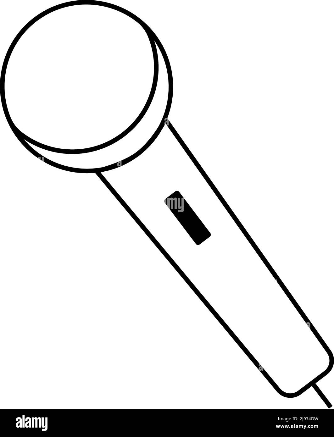 Microphone Music icon, outline style Stock Vector Image & Art - Alamy