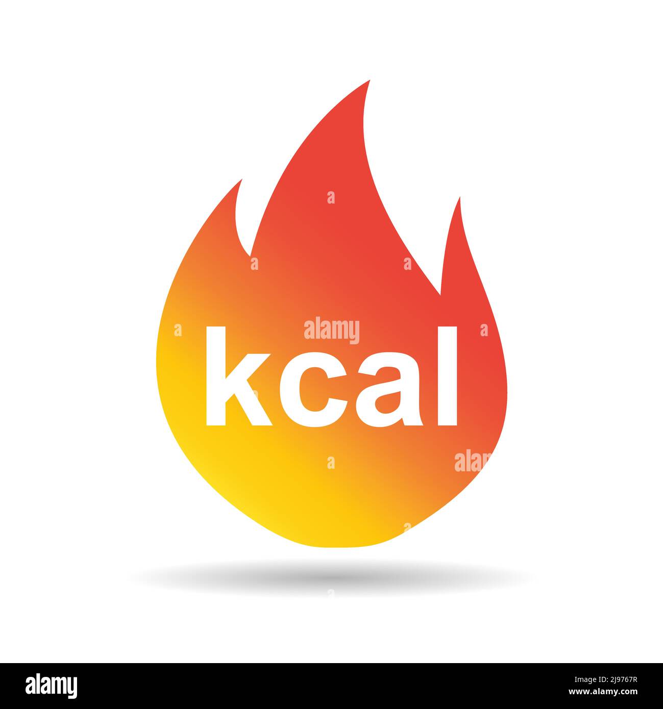 Calories healthy diet icon shadow, nutrition food low sign, kcal zero ...