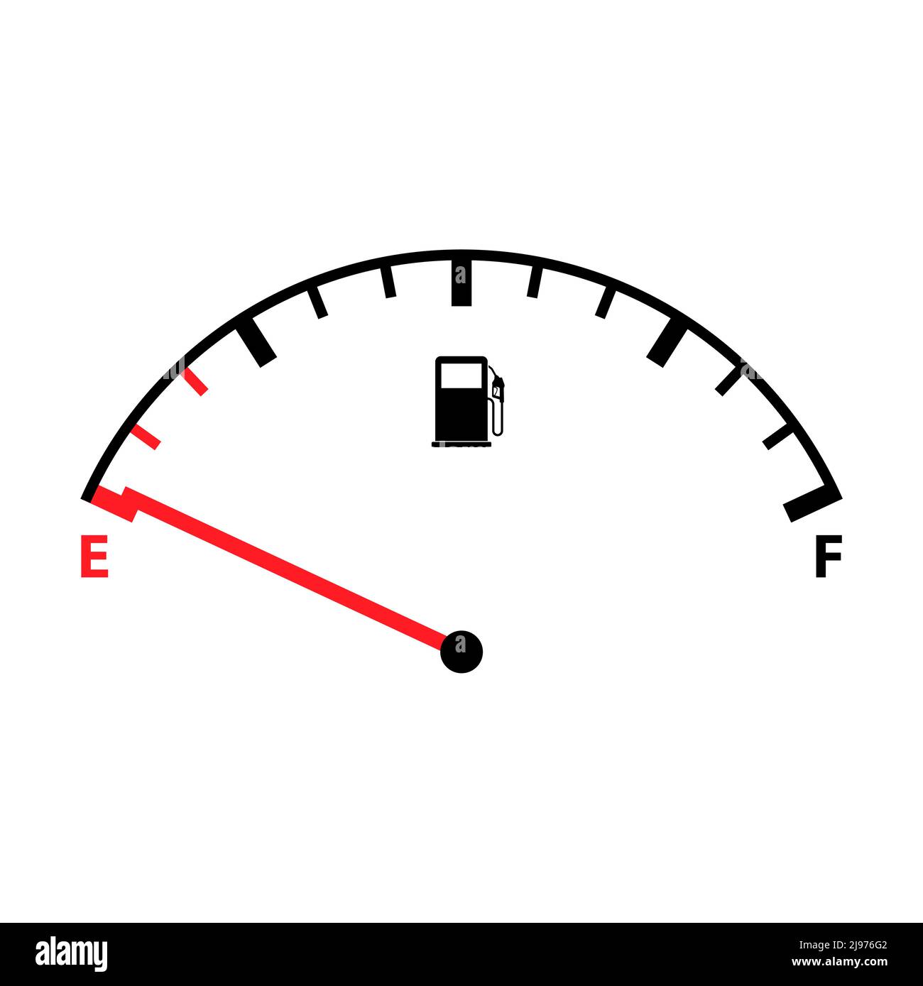 Fuel car indicator icon, gauge petrol automobile meter symbol, control ...