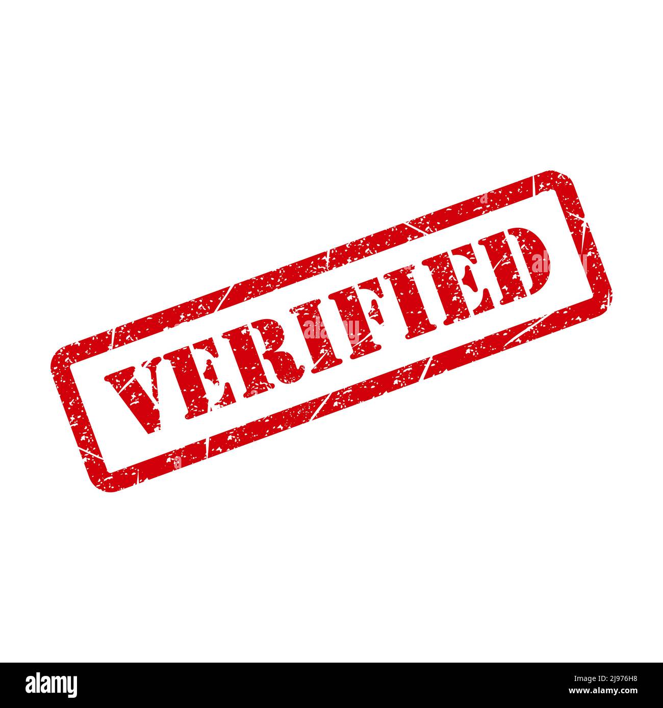 Verified stamp symbol, label sticker sign button, text banner vector ...