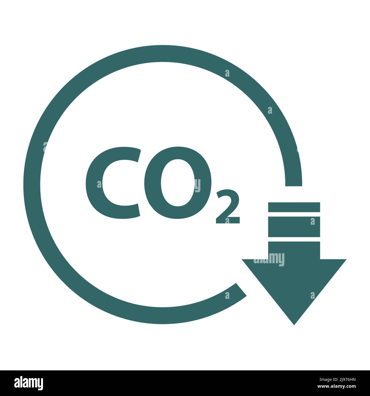 CO2 reduce cloud icon, clean global emission, environment eco design ...