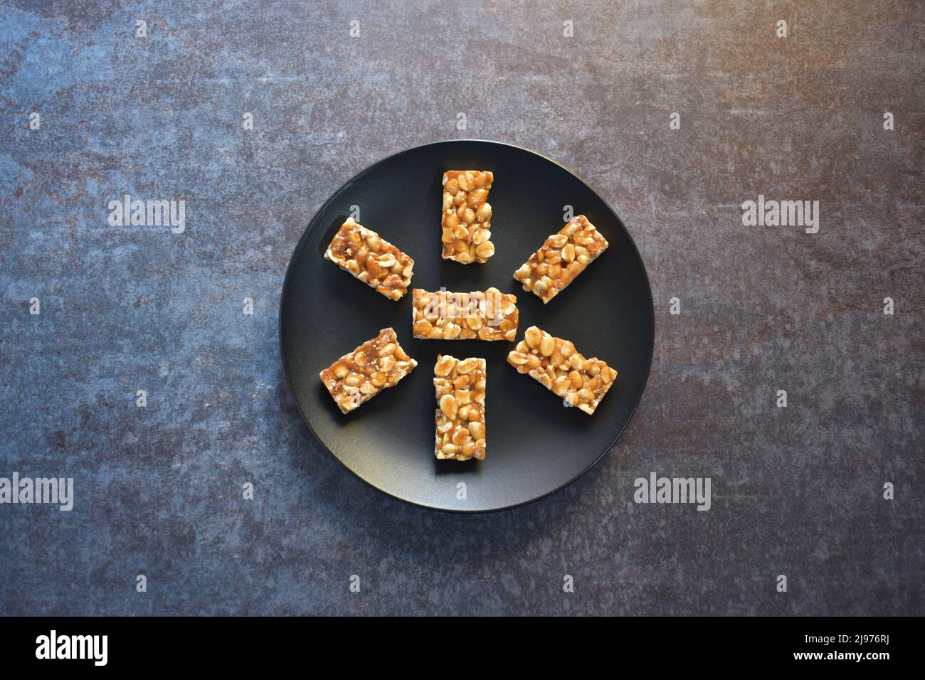 Chikki Indian traditional brittle sweet made from peanuts and jaggery ...