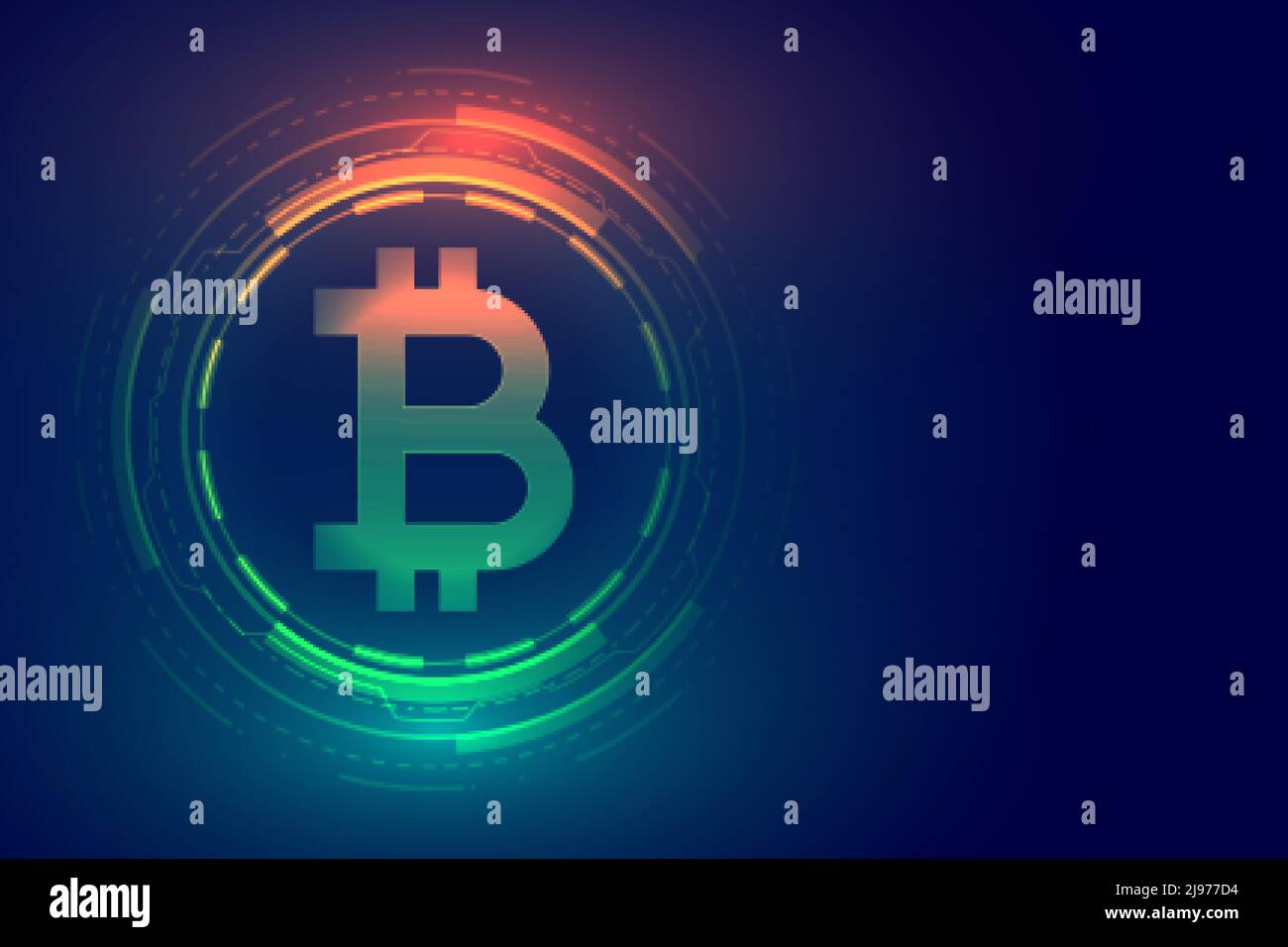 digital bitcoin technology concept background design Stock Vector Image ...