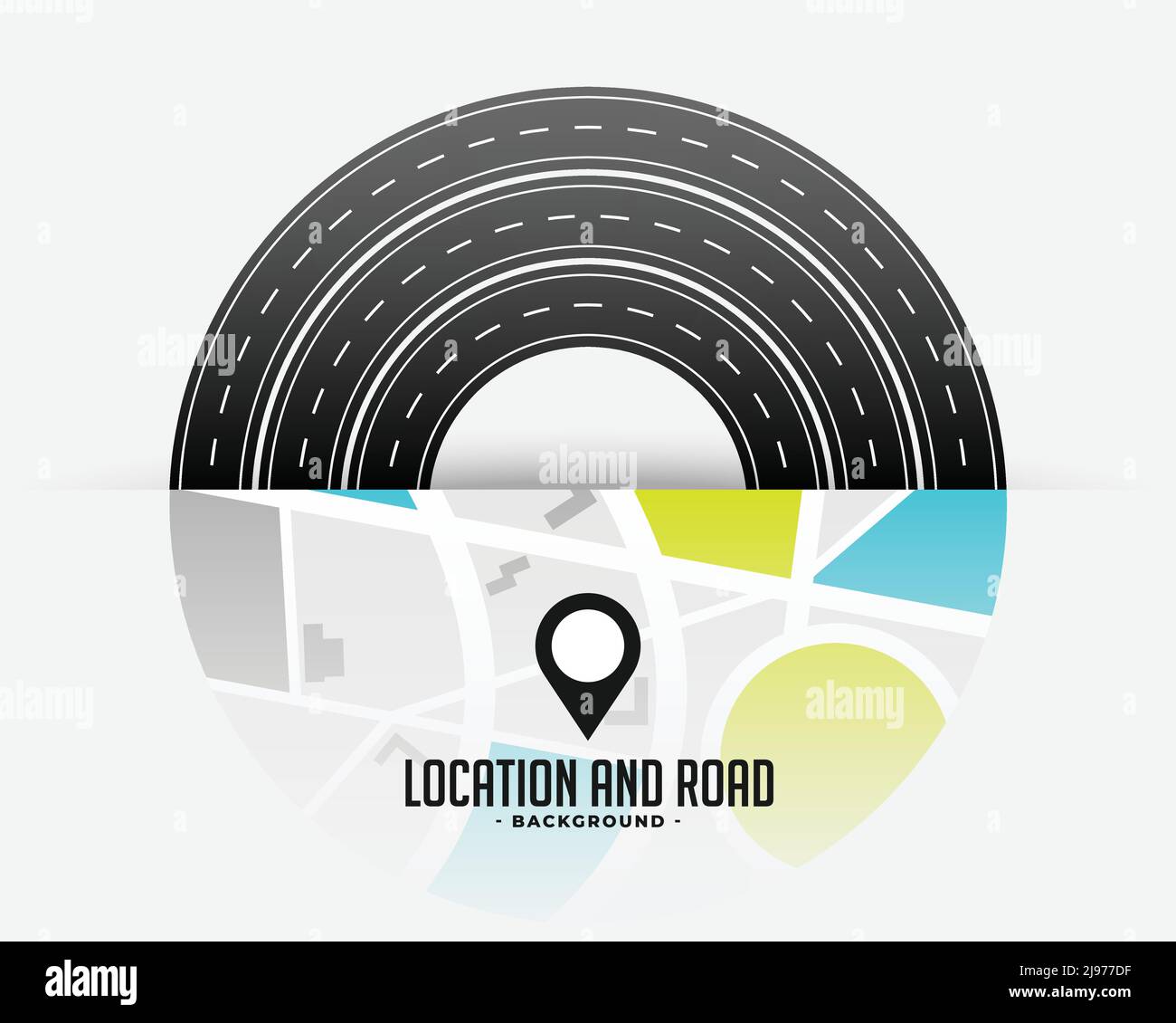 Roadway travel Stock Vector Images - Alamy