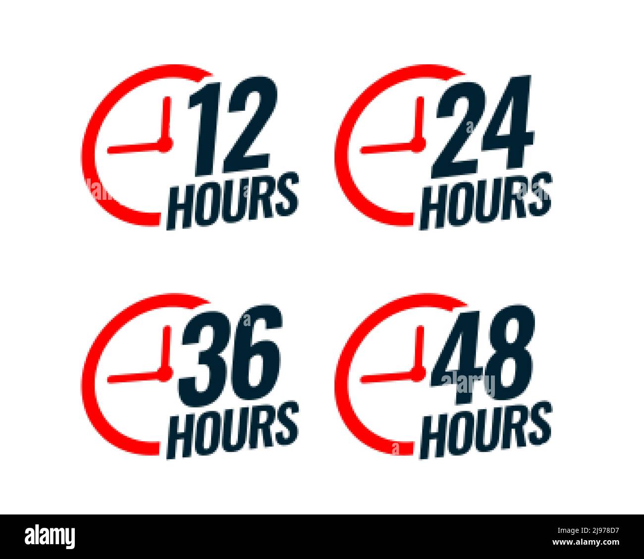 36 hours clock Stock Vector Images - Alamy