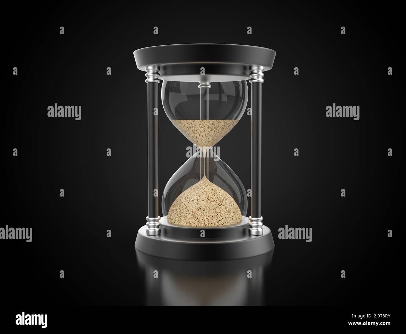 3D Illustration of sand timer - hourglass Stock Photo - Alamy