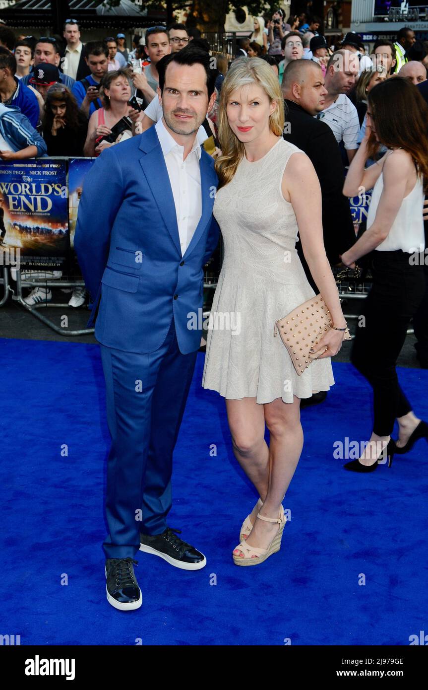 Jimmy Carr, Karoline Copping, "The World's End," World Premiere, Empire ...