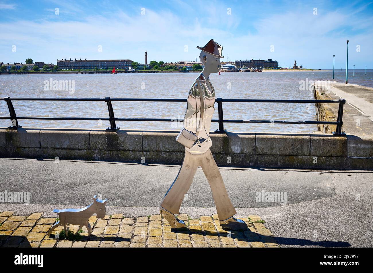 The LS Lowry inspired statue by designer Tom Elliot at the top top the ...