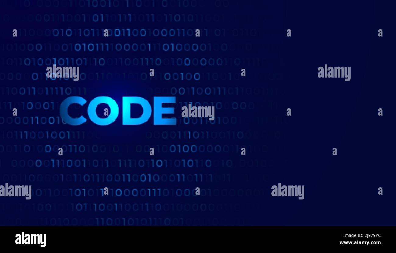 digital coding background with numbers zero and one Stock Vector Image ...