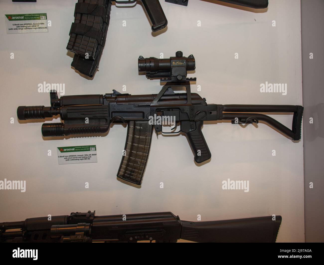 Abu Dhabi, UAE - Feb.23. 2011: Arsenal 5.56mm Assault Rifle AR-M4SF in ...