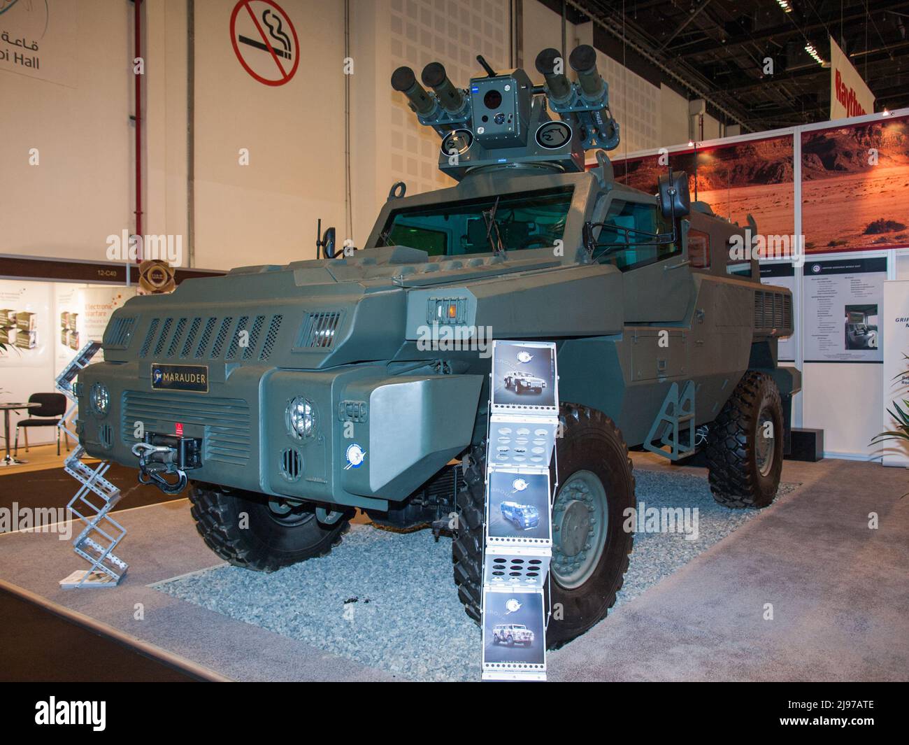 Abu Dhabi, UAE - Feb.23. 2011: South African Marauder 4x4 Mine ...