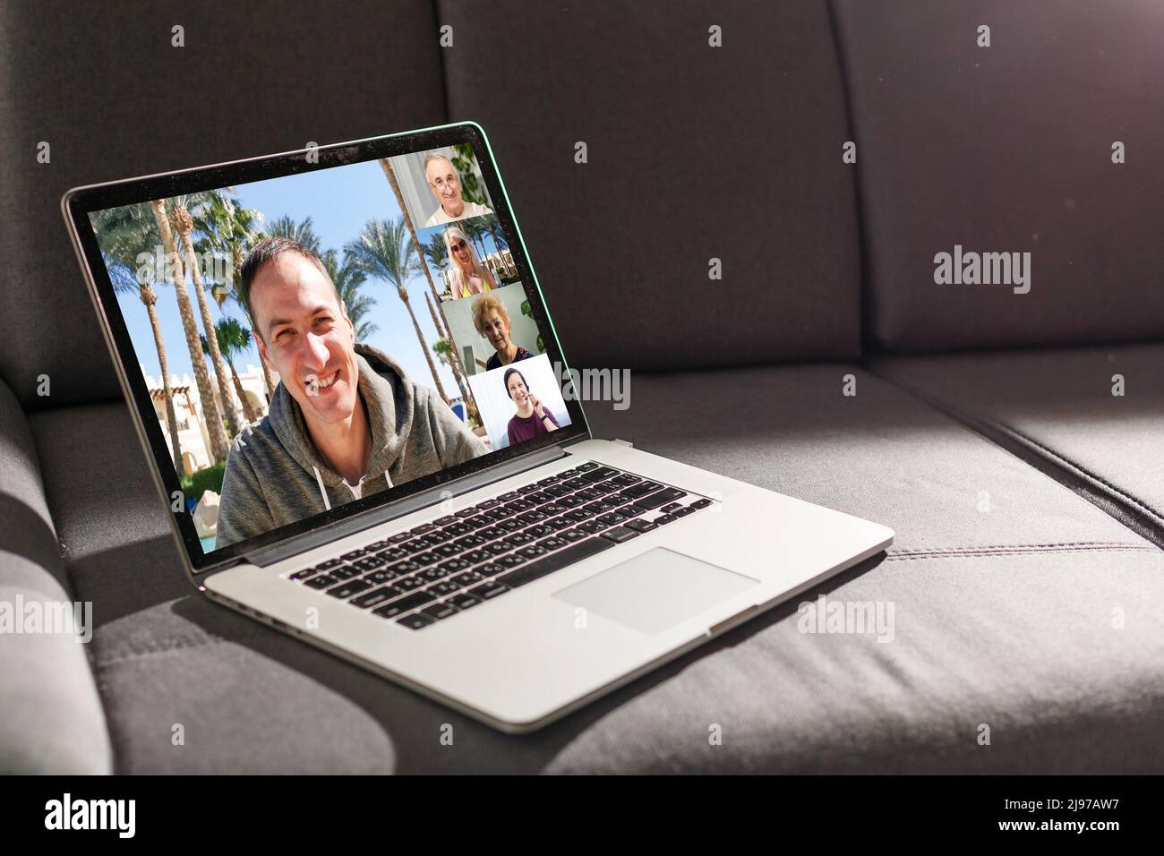Video conference concept. Telemeeting. Videophone. Teleconference Stock ...