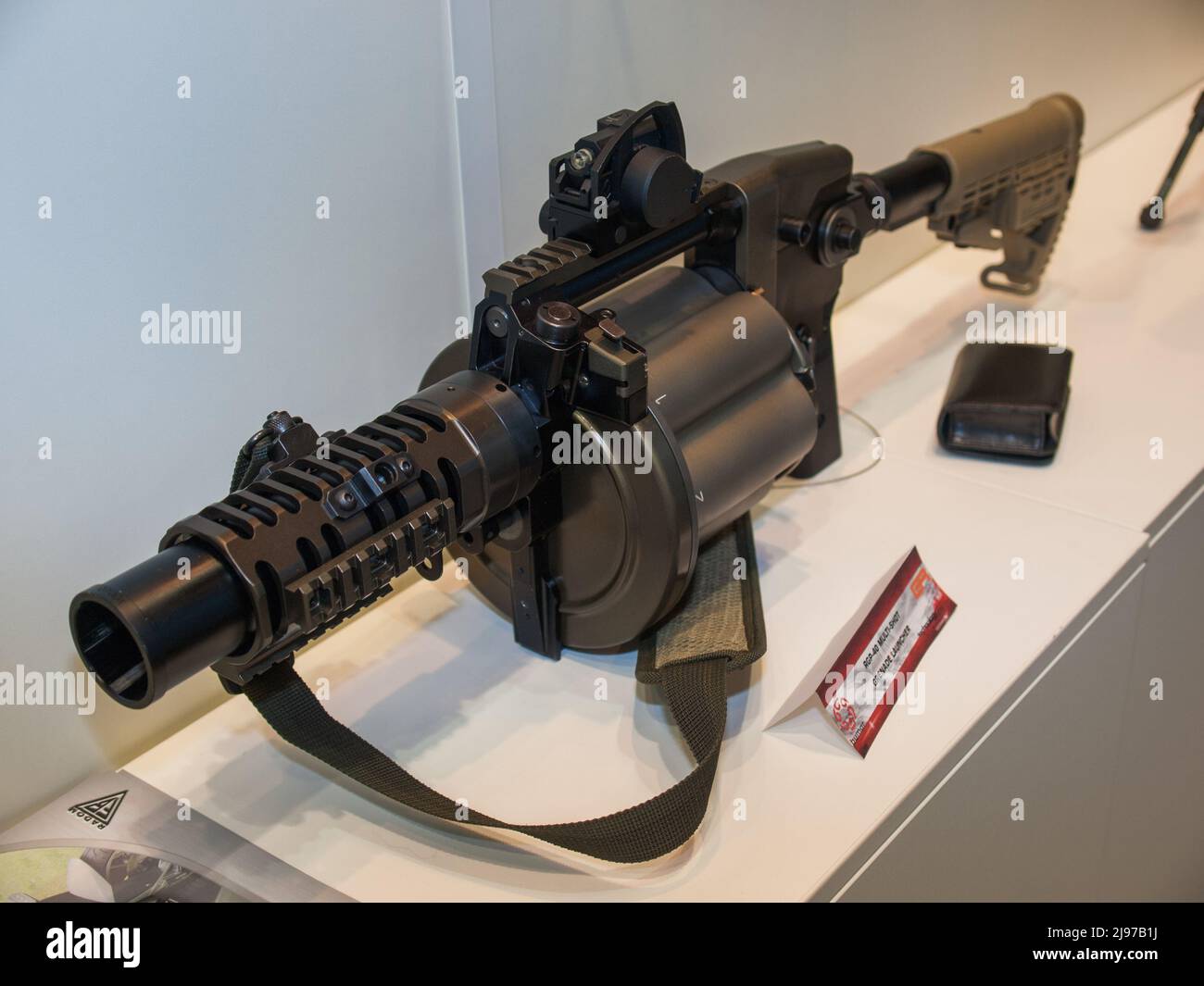Abu Dhabi, UAE - Feb.23. 2011: Polish RGP-40 multi-shot grenade ...