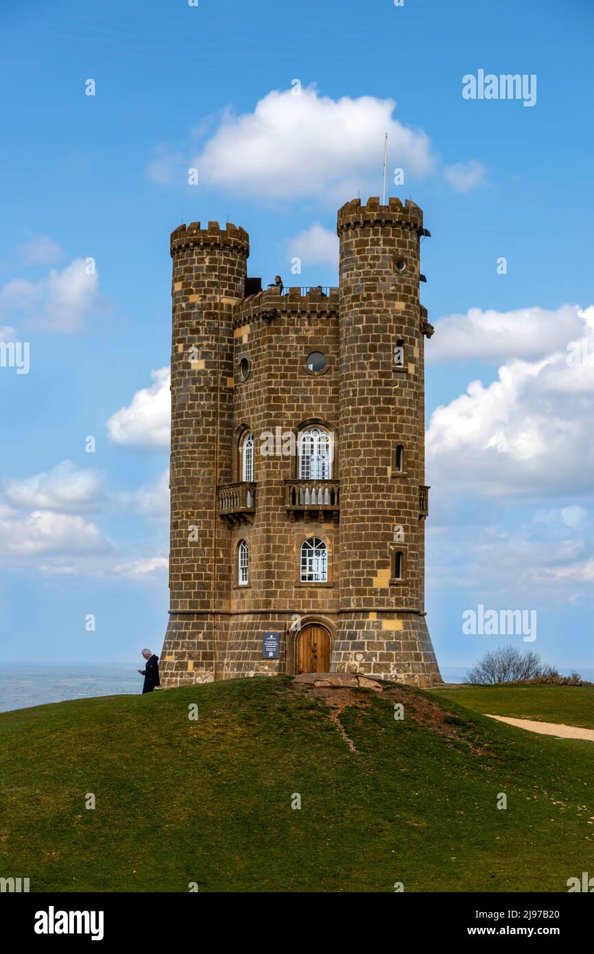 Broadway Tower, an iconic folly and landmark of the Cotswolds, on Fish ...