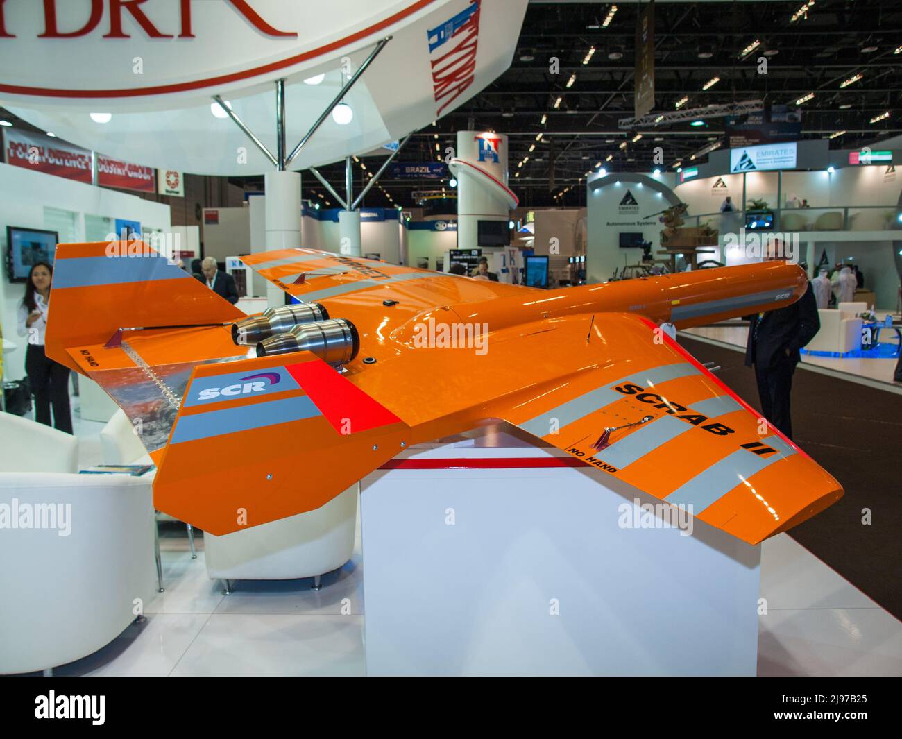 Abu Dhabi, UAE - Feb.23. 2011: MSAT 500-NG aerial target system at IDEX ...