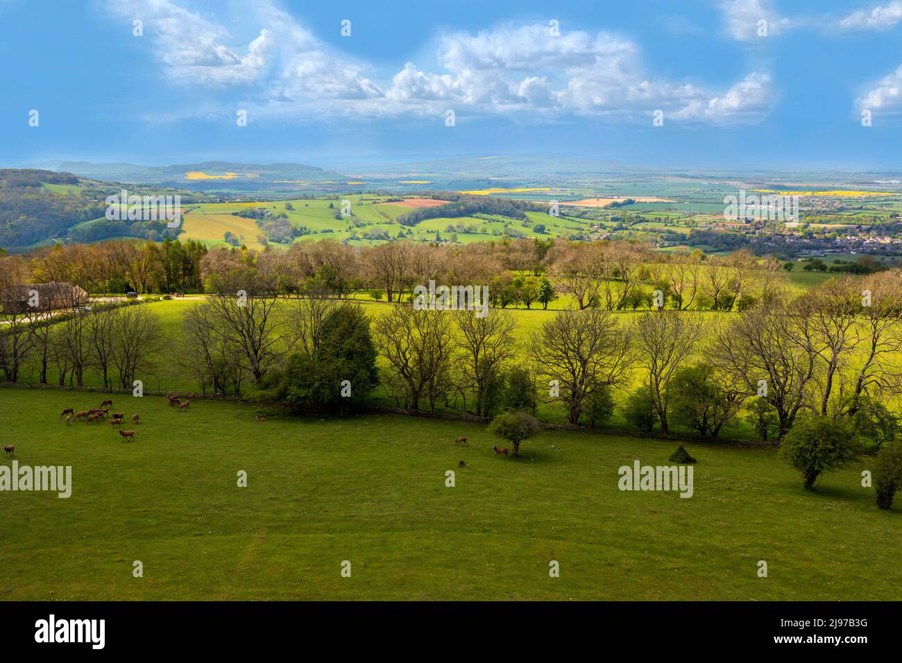 A stunning view over the Vale of Evesham from the rooftop of Broadway ...