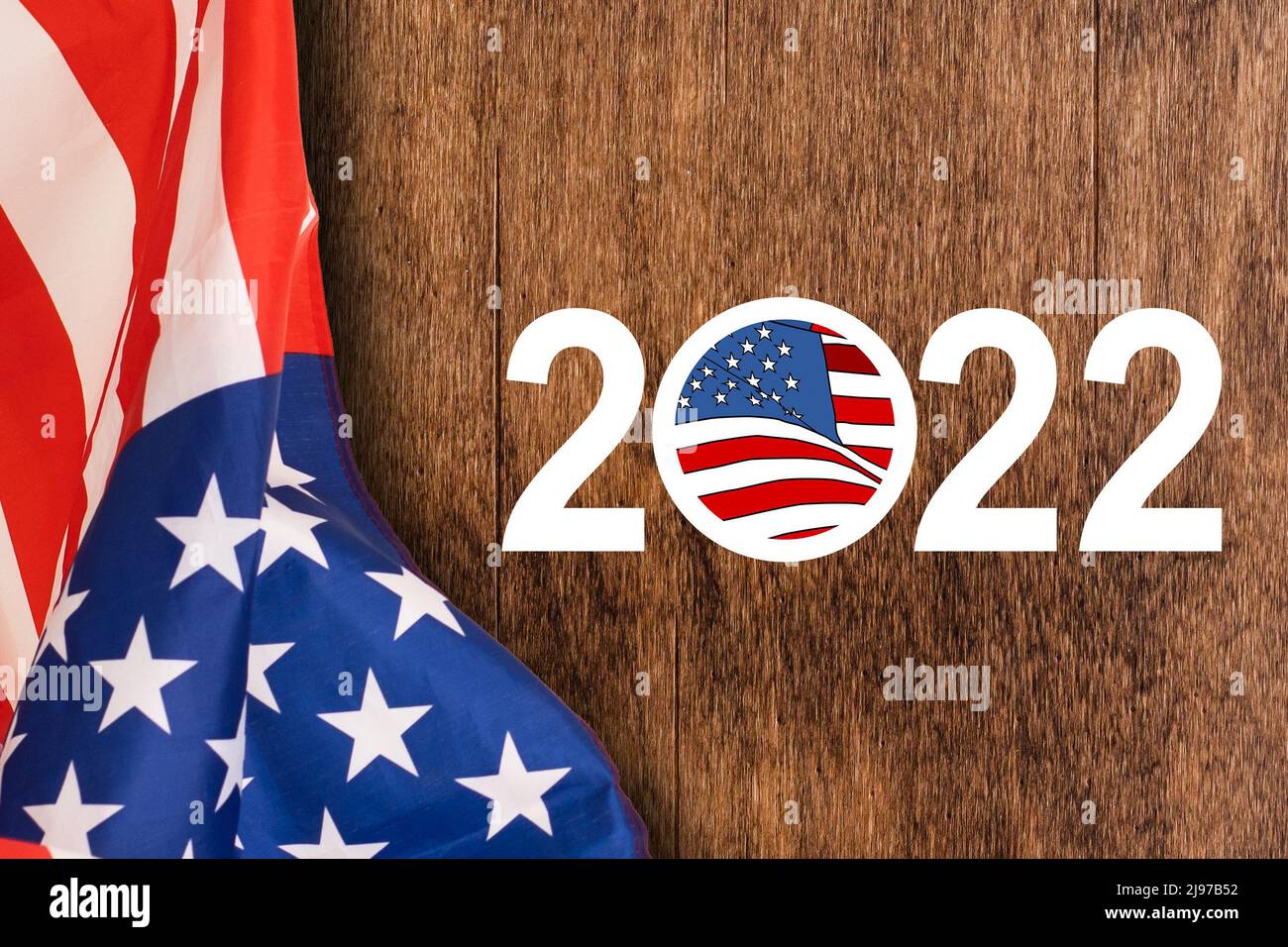 2022 Election campaign buttons with the USA flag - Illustration Stock ...