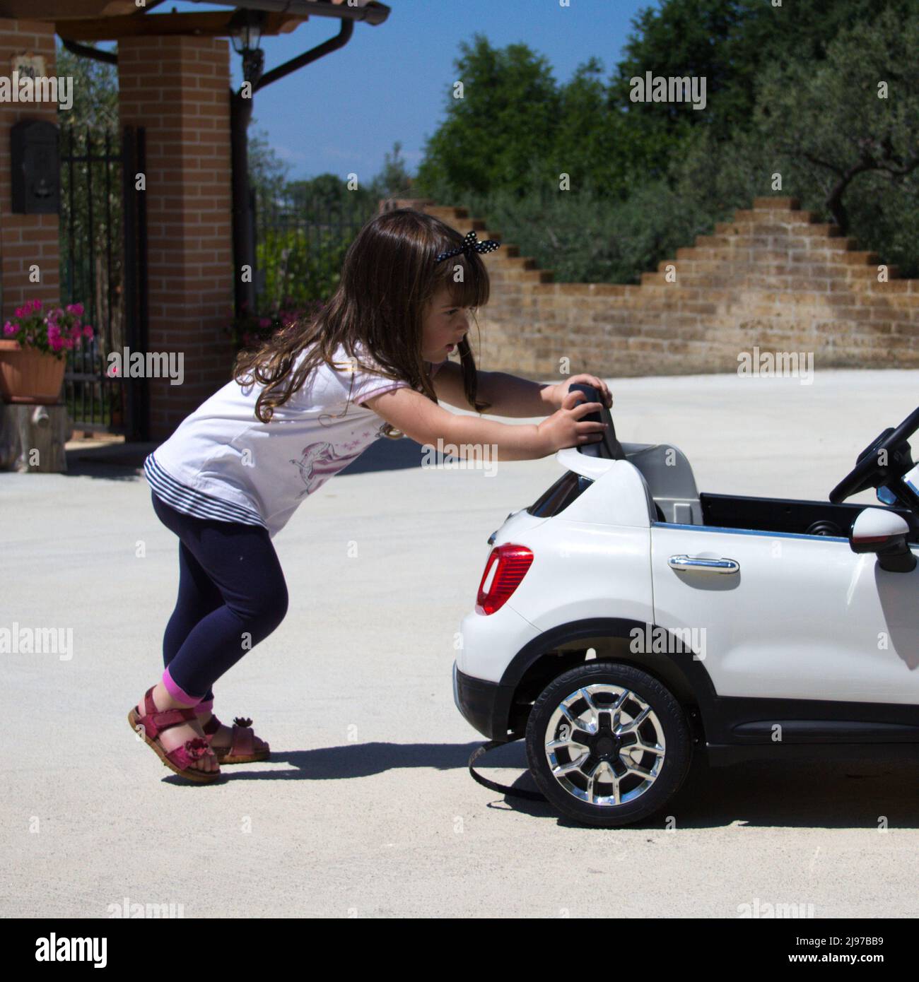 Baby Girl Push Car