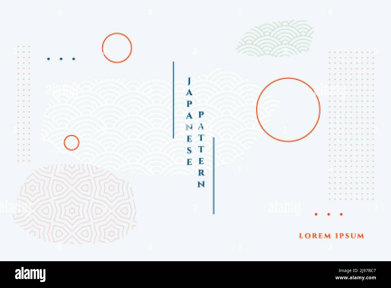 minimal white japanese style geometric background Stock Vector Image ...